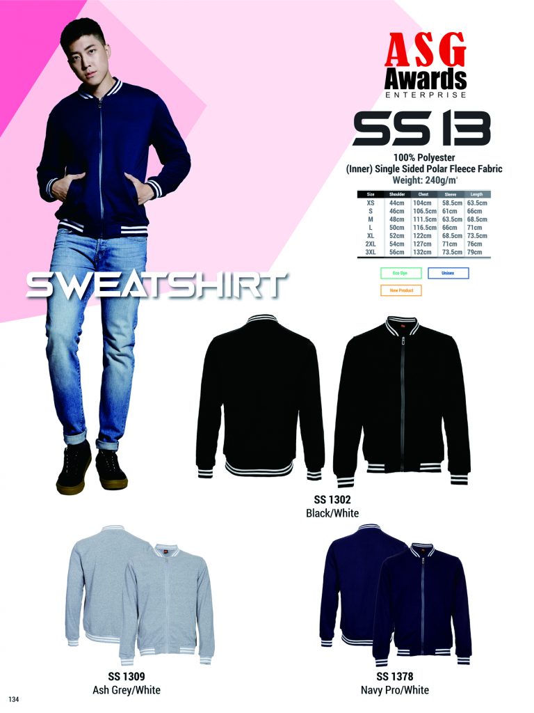 SS13 SWEAT SHIRT - ASG Awards